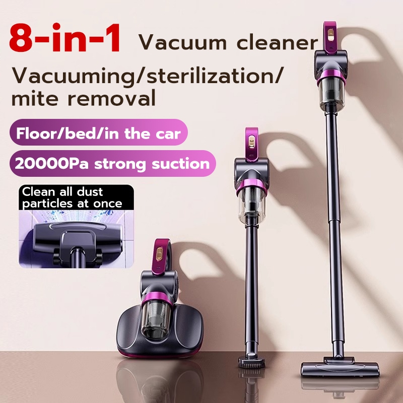 85Kpa Cordless Vacuum Cleaner 8in1 Wireless Dust Mite for Bed Cleaner ...