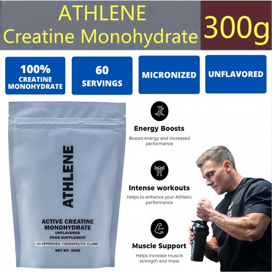 ACTIVE Creatine Monohydrate Powder 300g 60 Servings,Muscle Growth ...