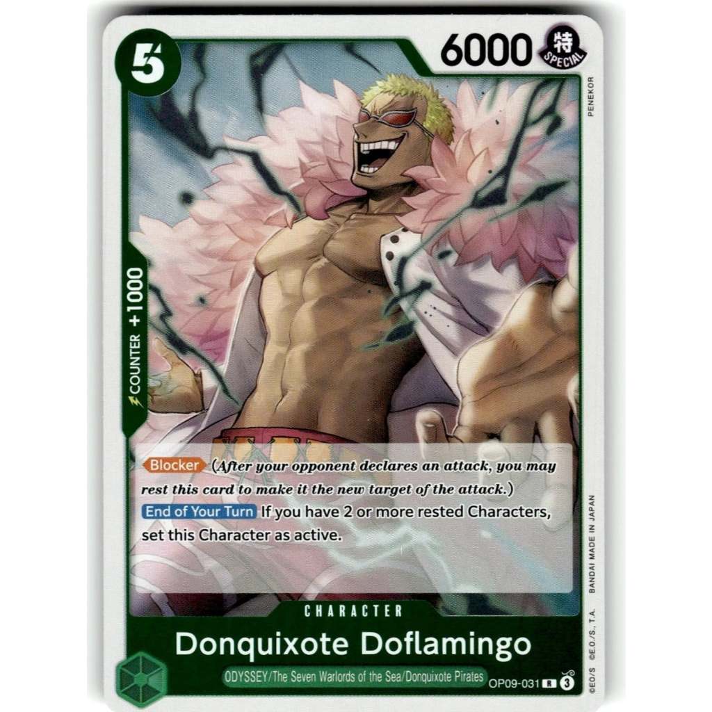 Donquixote Doflamingo OP09-031 R One Piece Card Game English | Shopee ...