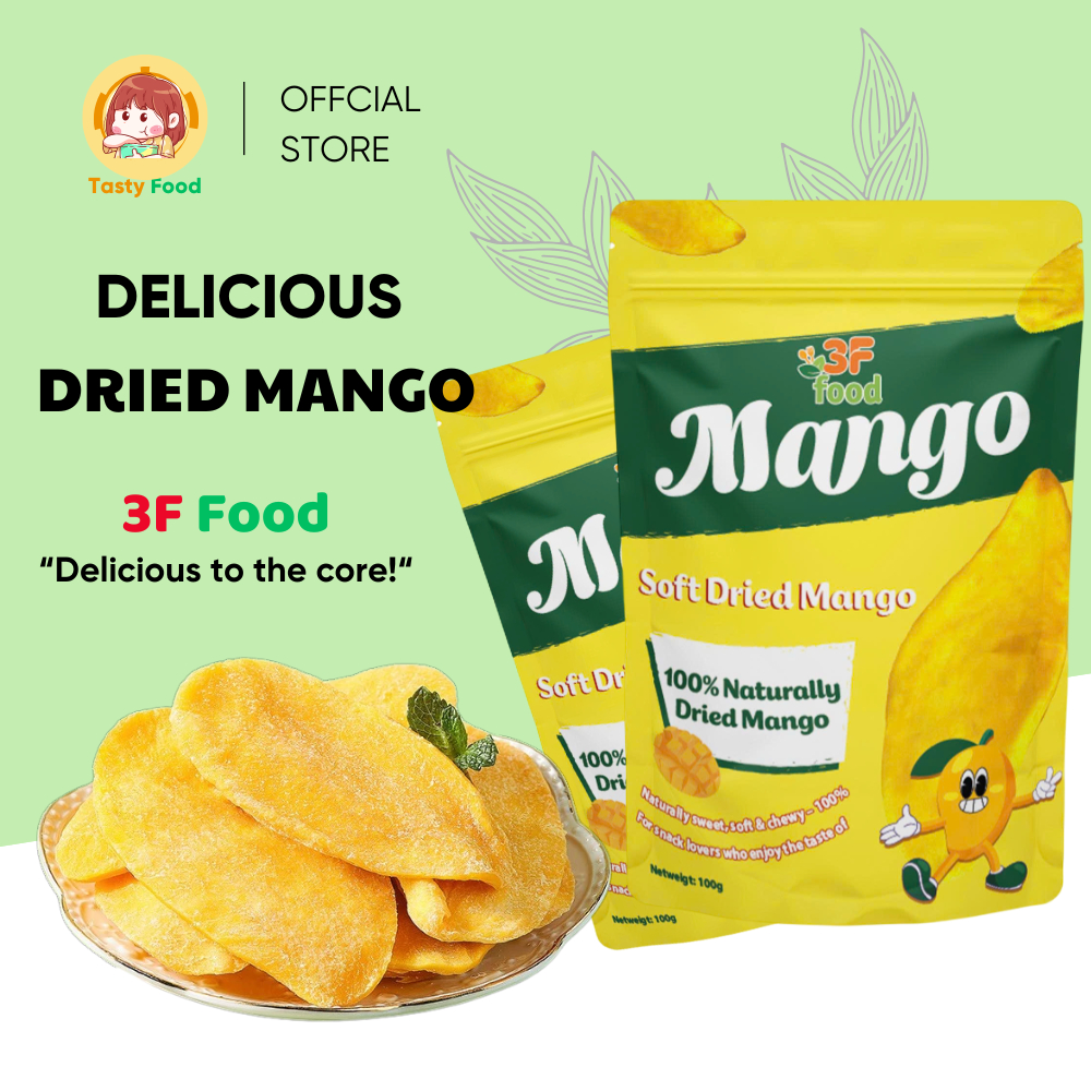 3F FOOD Dried Mangoes Fruit Snack Dried Mango from Vietnam - 100g/ 250g ...