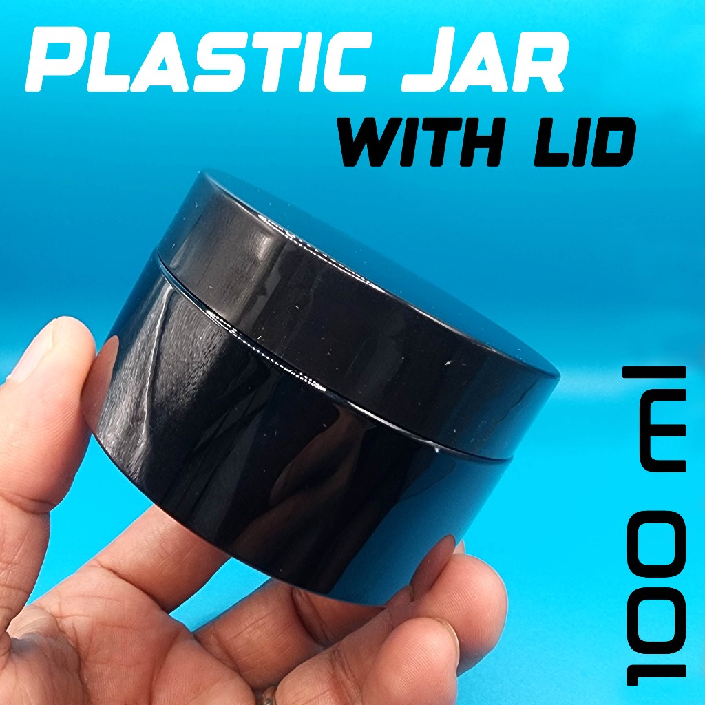 Plastic Jar with Lid 100ml Transparent PET Jar | Shopee Philippines