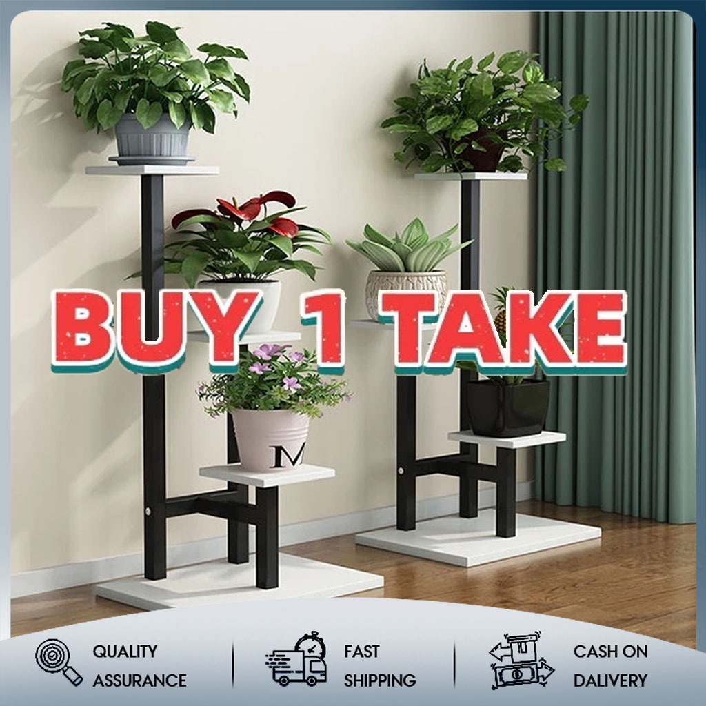 COD Multi-layer simple flower stand household shelf balcony indoor and ...