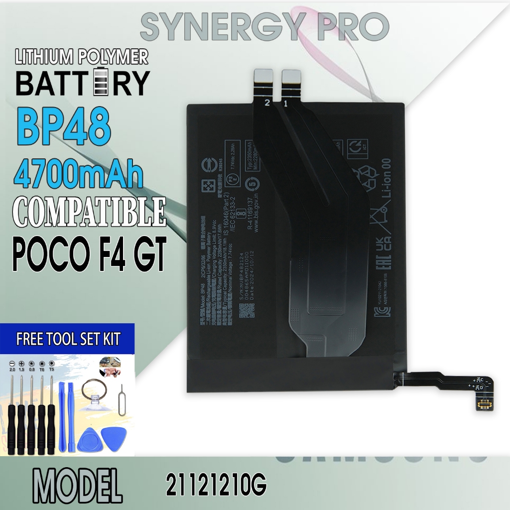 BP48 BATTERY FOR POCO F4 GT BATTERY MODEL BP48 4700MAH CAPACITY ...
