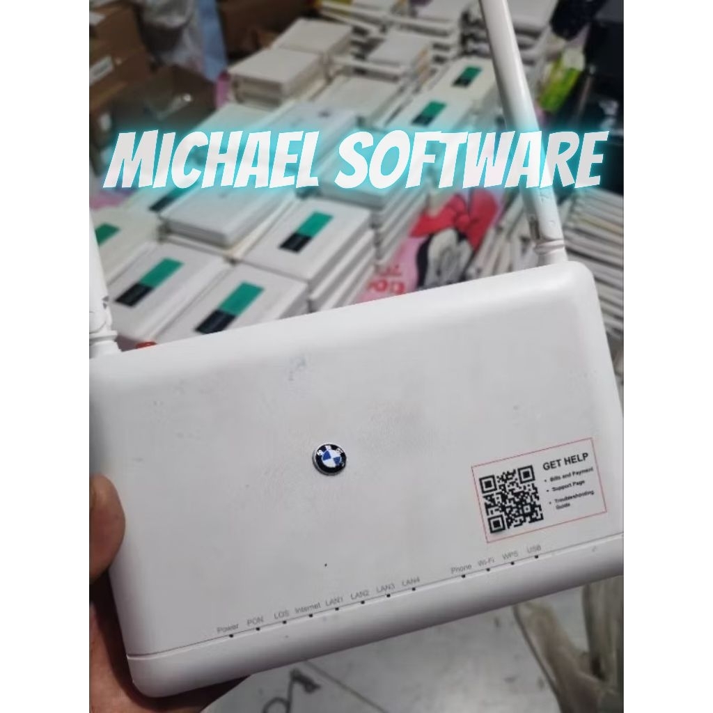 ZTE F670L V2 DUALBOND GPON ONT BLUE PORT (FLASH) with adaptor | Shopee ...