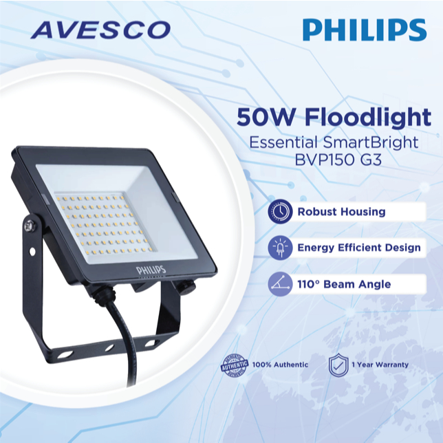Philips SmartBright LED Flood Light | BVP150 G3 | Aluminum Housing ...