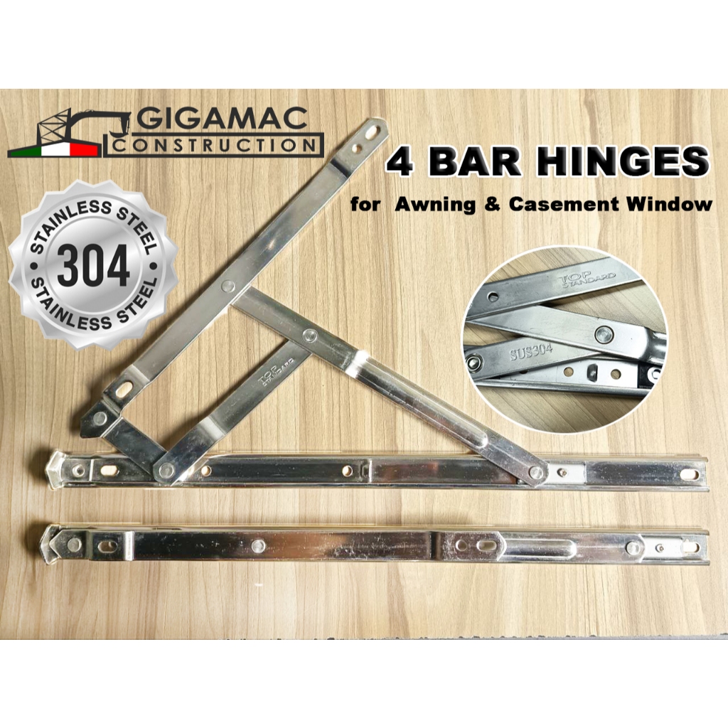 HEAVY DUTY 4BAR SUS304 BAR HINGE FOR AWNING AND CASEMENT WINDOWS ...