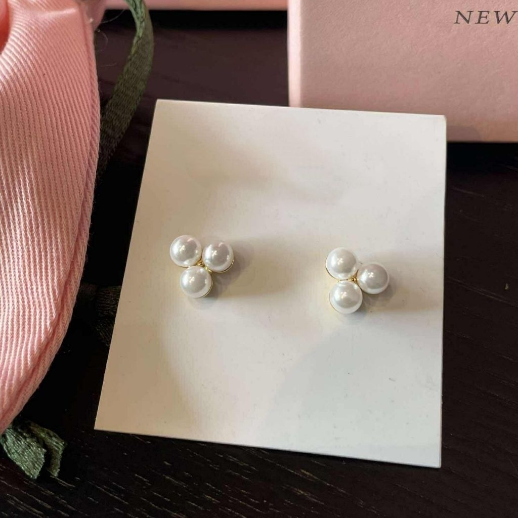 KS NY Earrings (Glass Pearl) | Shopee Philippines