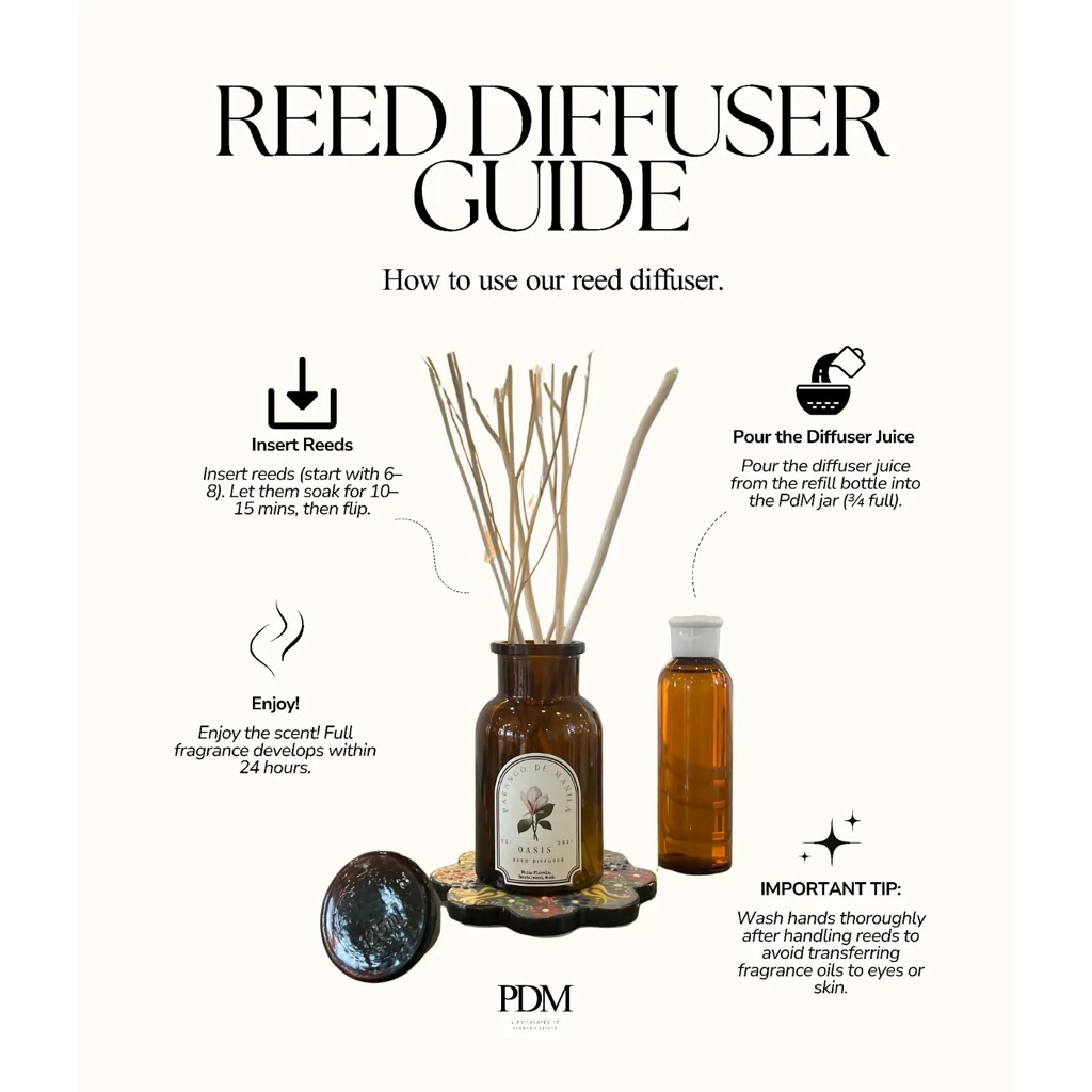 Pabango de Manila Luxury Reed Diffuser 100ml | Highly Concentrated ...