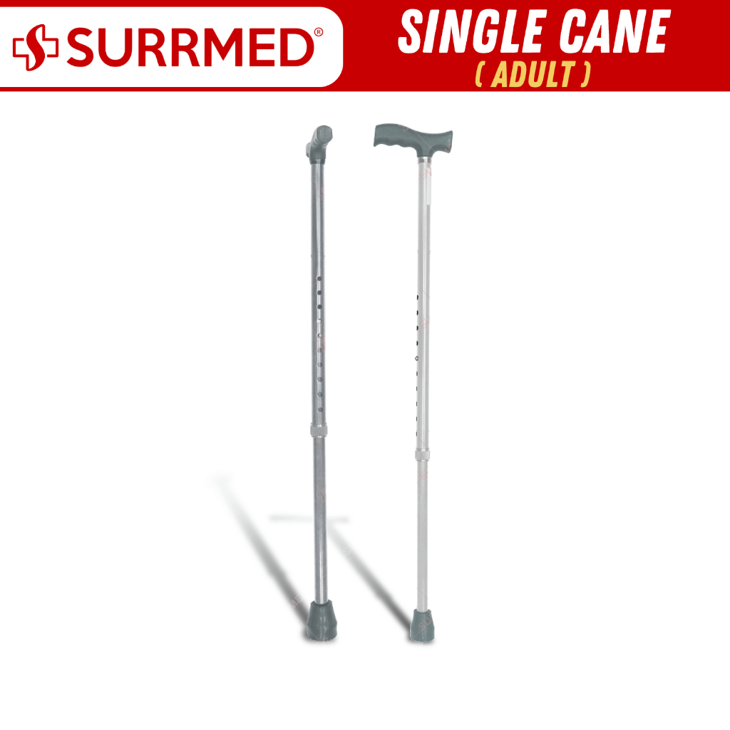 SURRMED Adjustable Single Cane for Adults | Lightweight Walking Stick ...