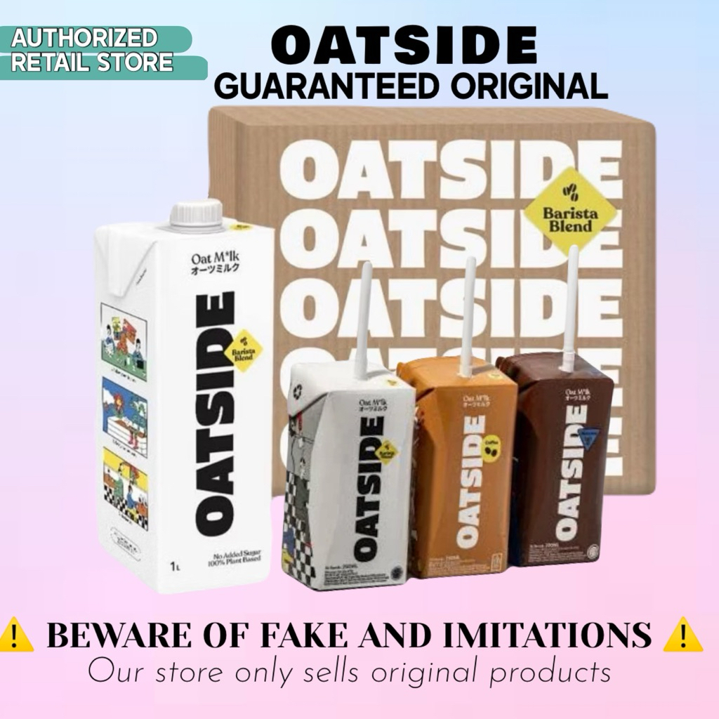 𝗥𝗘𝗔𝗗𝗬 𝗧𝗢 𝗦𝗛𝗜𝗣 OATSIDE Barista Blend Oat Milk 1L and 200ml | No sugar ...
