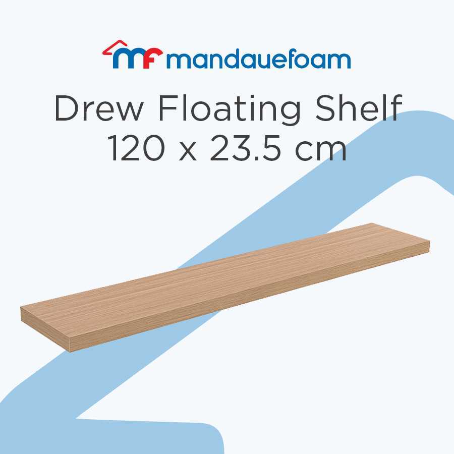 Mandaue Foam Drew Floating Shelf 120 x 23.5 cm | Shopee Philippines