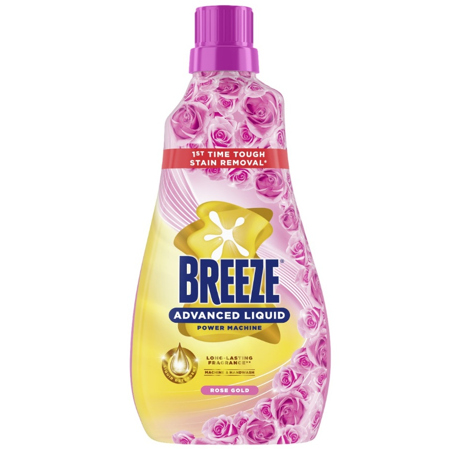 Breeze Liquid Detergent with Rose Gold Perfume 950g Bottle | Shopee ...