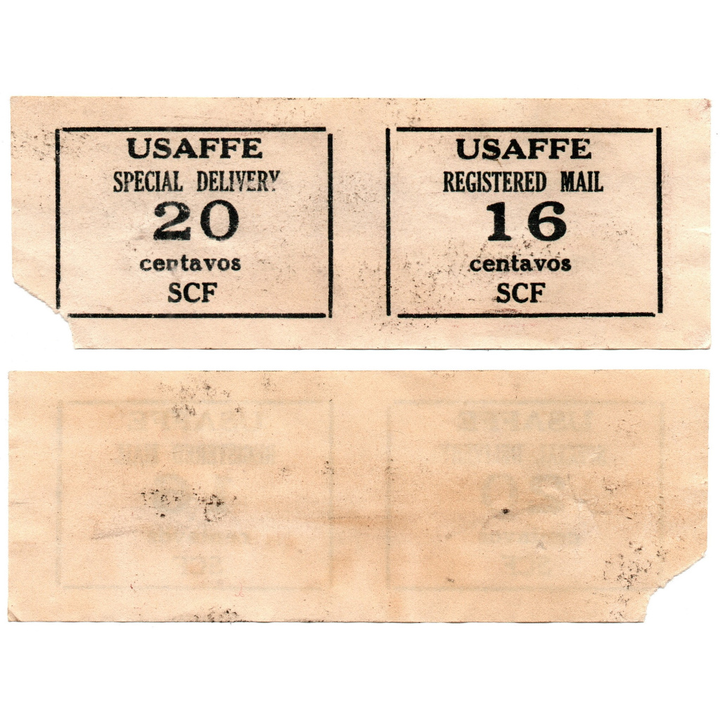 1942 WW2 Philippines USAFFE Guerrilla Postage Stamps 20/16 Special ...