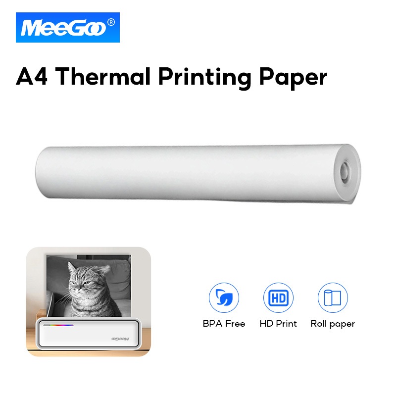MeeGoo A4 Printing Paper Refill Thermal Paper For A4 Mini Printer 210mm ...