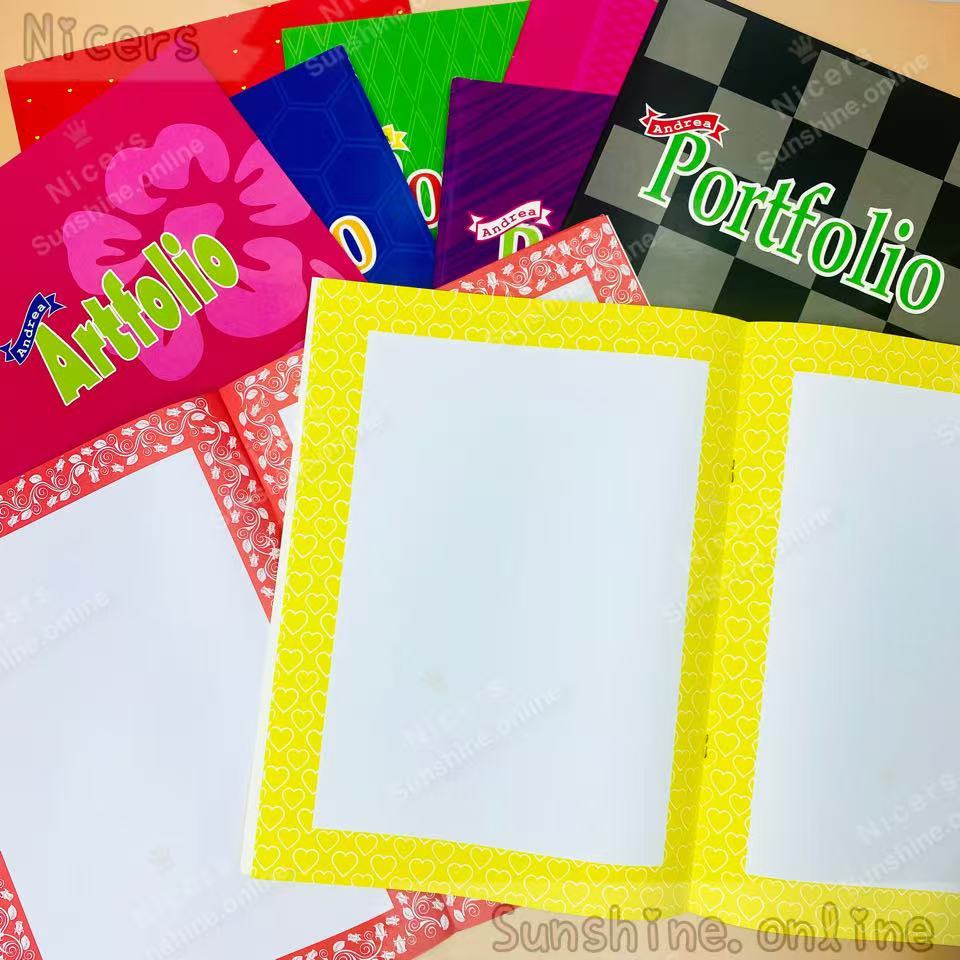 Andrea Artfolio and Portfolio Drawing book with borders 16sheets ...