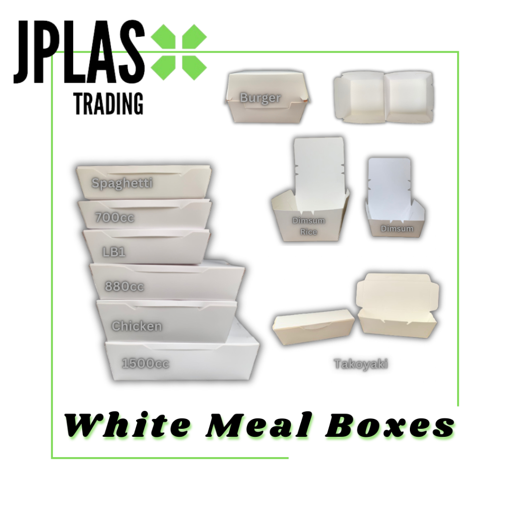 WHOLESALE White Series Boxes Spaghetti 700cc Meal LB1 High Box 880cc ...