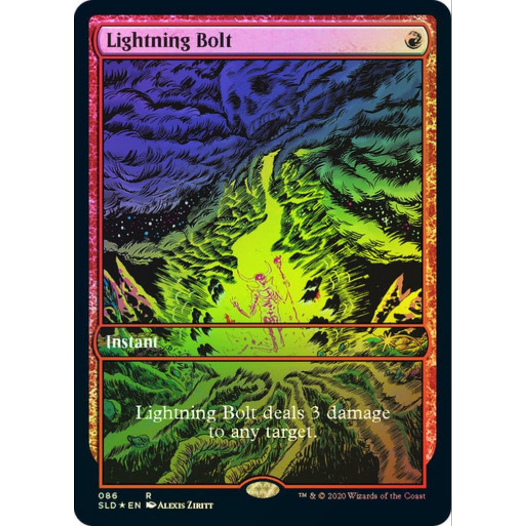 Lightning Bolt (086) FOIL NM MTG - Secret Lair Drop Series (SLD) | Shopee Philippines