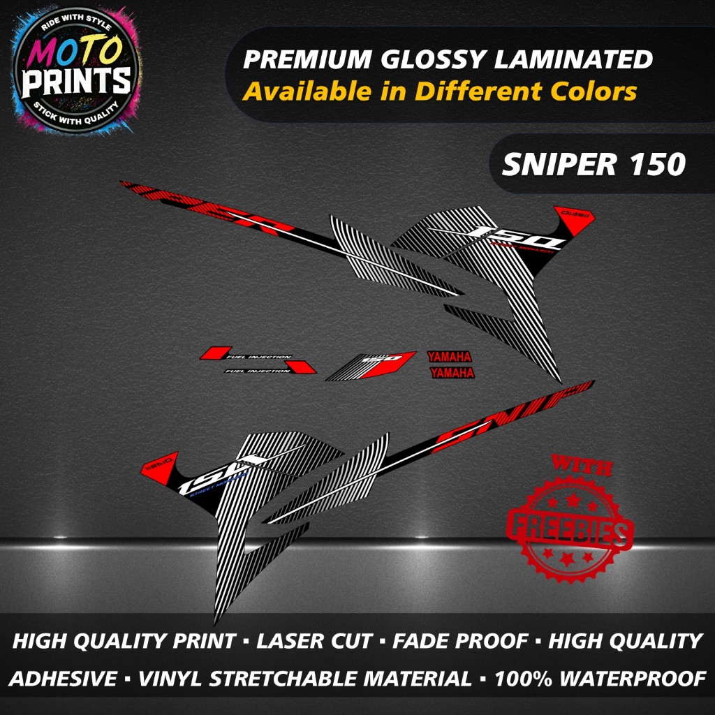 YAMAHA SNIPER 150 2019/2020 STOCK DECALS (WATERPROOF, LAMINATED, FADE ...