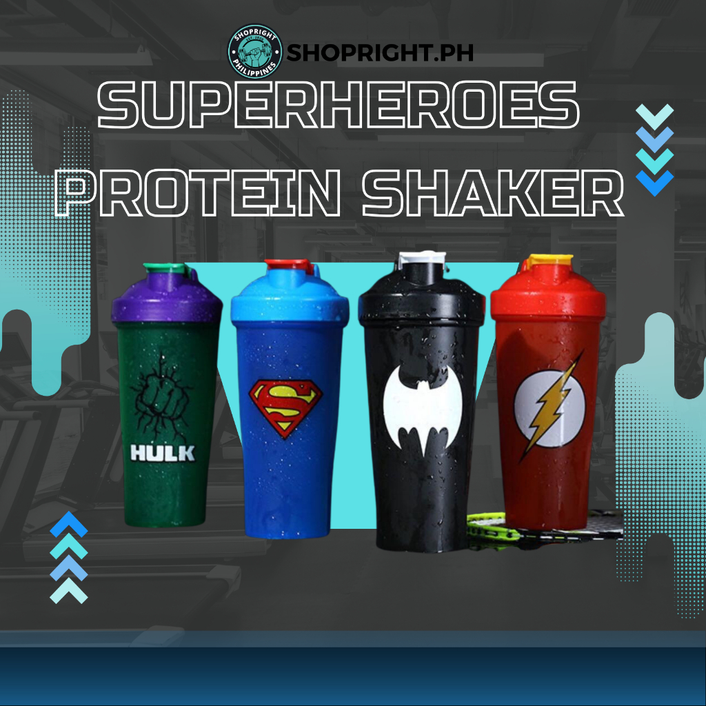 600 ML Large Capacity Bottles / Protein Shaker Super Heroes Protein ...