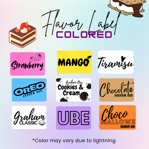 Graham Tiramisu Label Stickers 40x30mm | Shopee Philippines