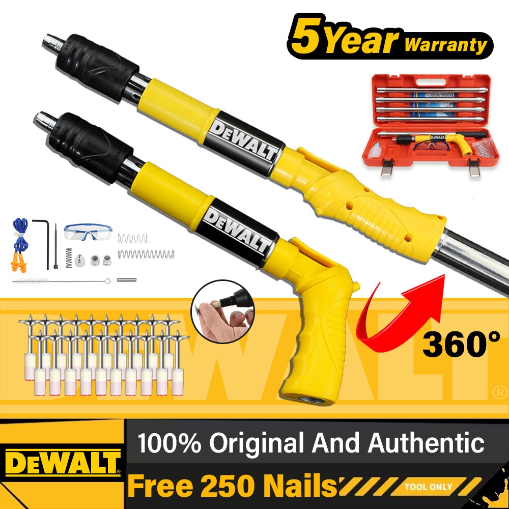 Heavy Duty Nail Gun Manual Steel Gunpowder Nails Fastener Tool Rivet ...