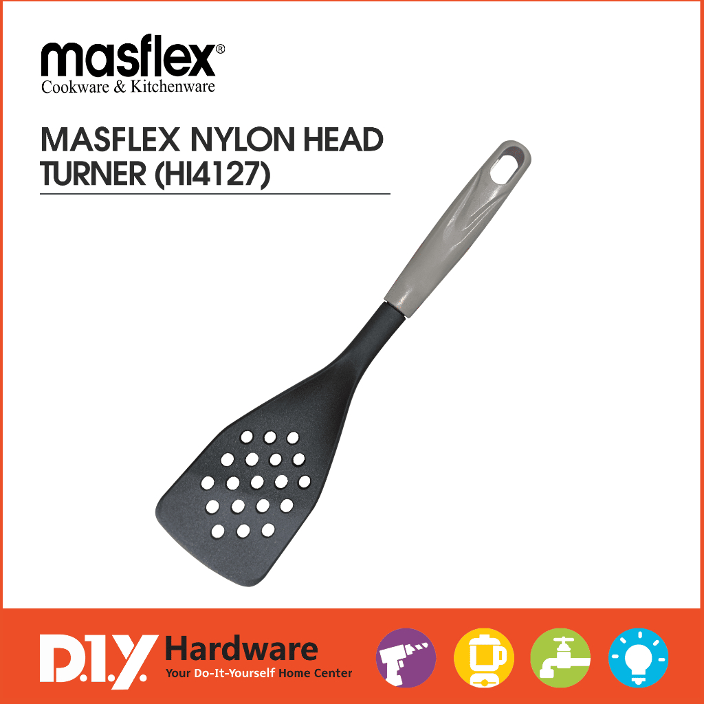 MASFLEX Kitchen Utensil Turner with Nylon Head and Soft Touch Handle - HI4127 | Shopee Philippines
