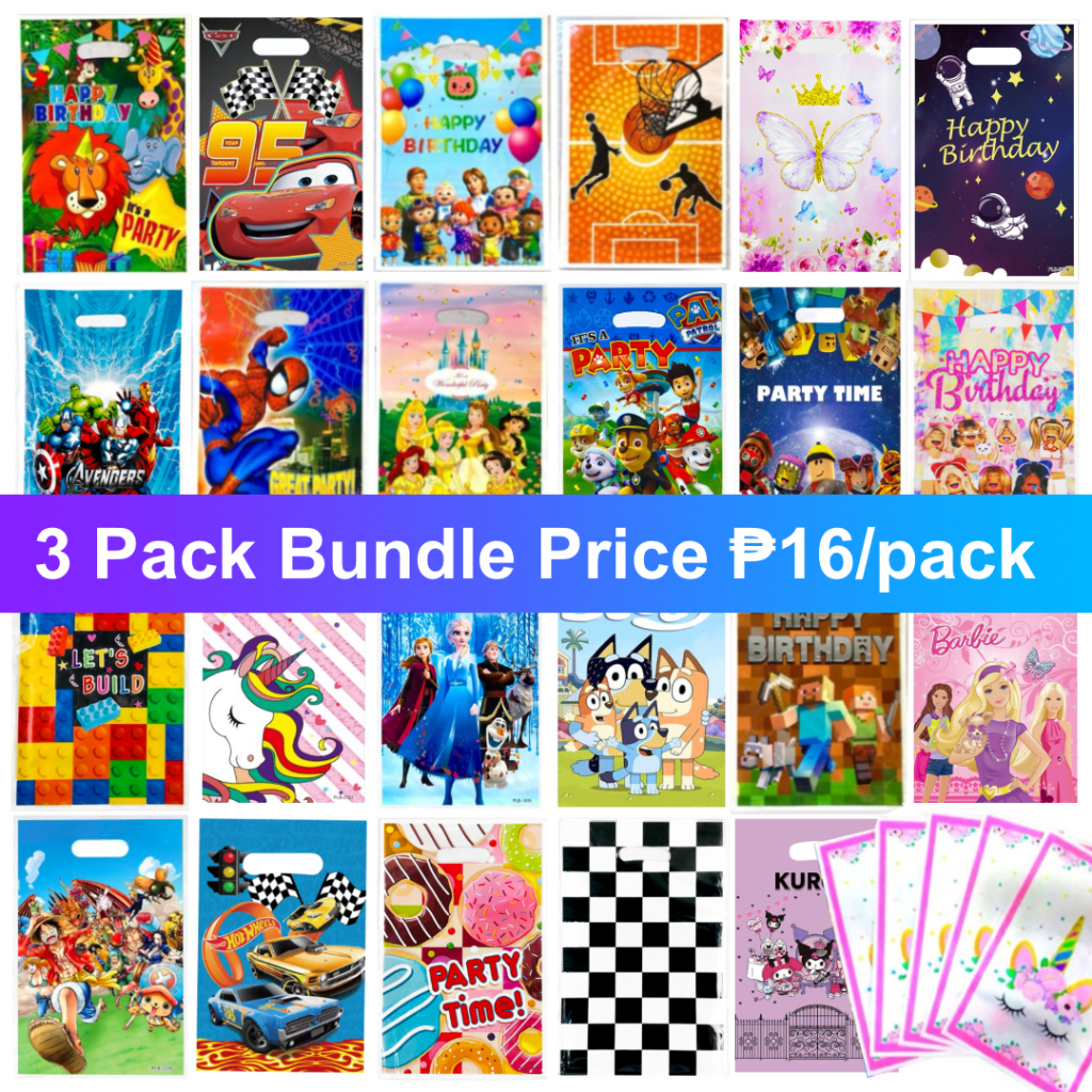 PS-20 (10 pcs) Party Loot Bag Character Design Party Favor Giveaway ...