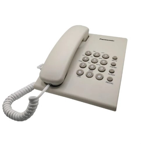 Panasonic KX-TS500MX White Corded Telephone Landline - Authentic and Easy to Use | Shopee ...