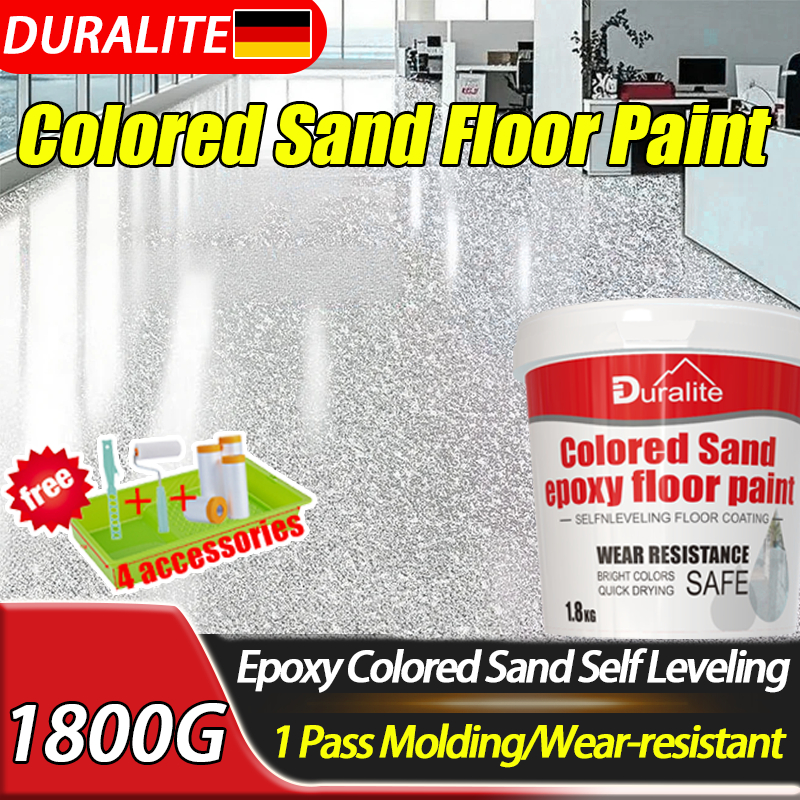 DURALITE Upgrade Colored Sand Self-Leveling Cement Floor Paint 1.8kg ...