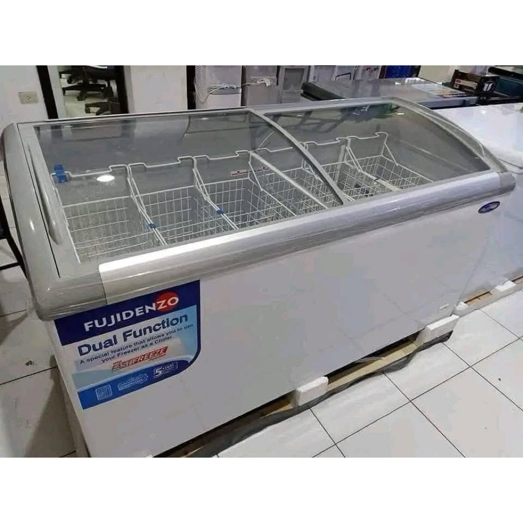 FUJIDENZO 18 Cu.Ft Curved Glass Freezer/Chiller FSP-18ADF2 | Shopee ...