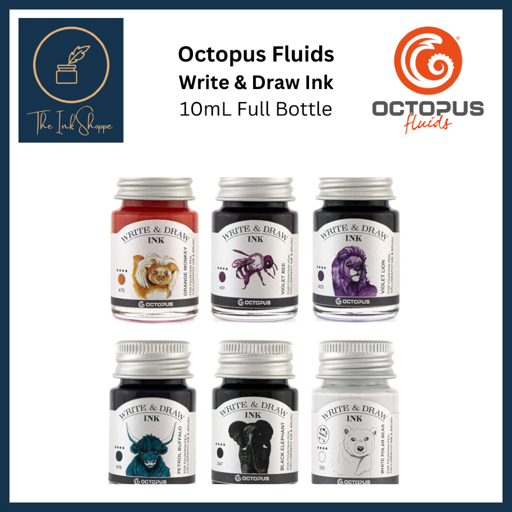 Octopus Fluids Write & Draw Ink (10mL Full Bottle) | Shopee Philippines