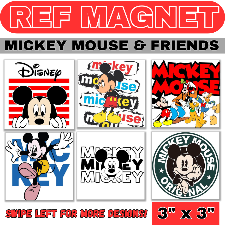 Mickey Mouse Ref Magnet Quality and Affordable (3inches x 3 inches ...