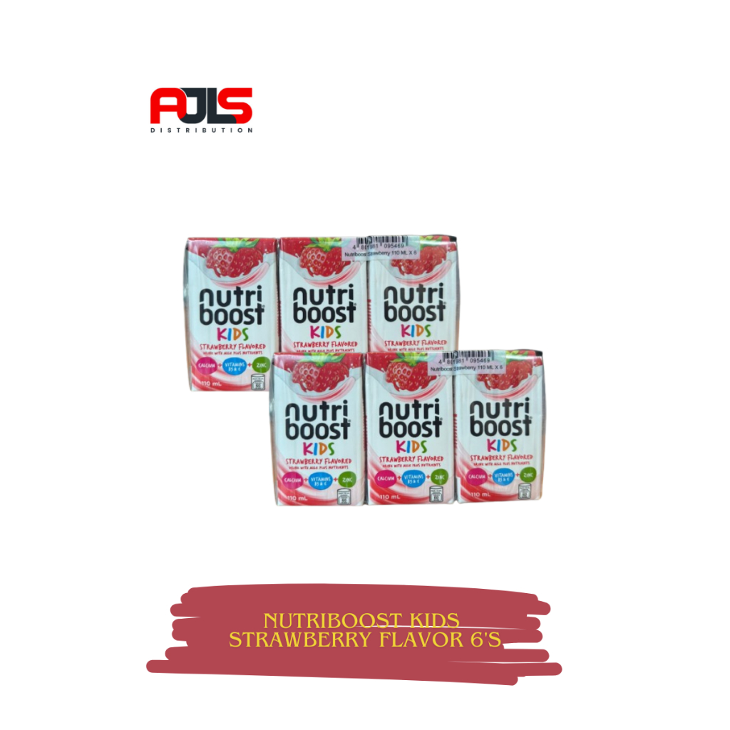Nutriboost Kids Strawberry Flavored 110mL x 6's | Shopee Philippines
