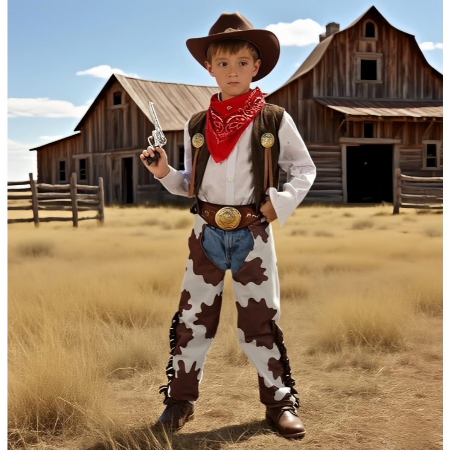 Western Cowboy Costume For Kids Boy United Nations Cosplay Masquerade ...