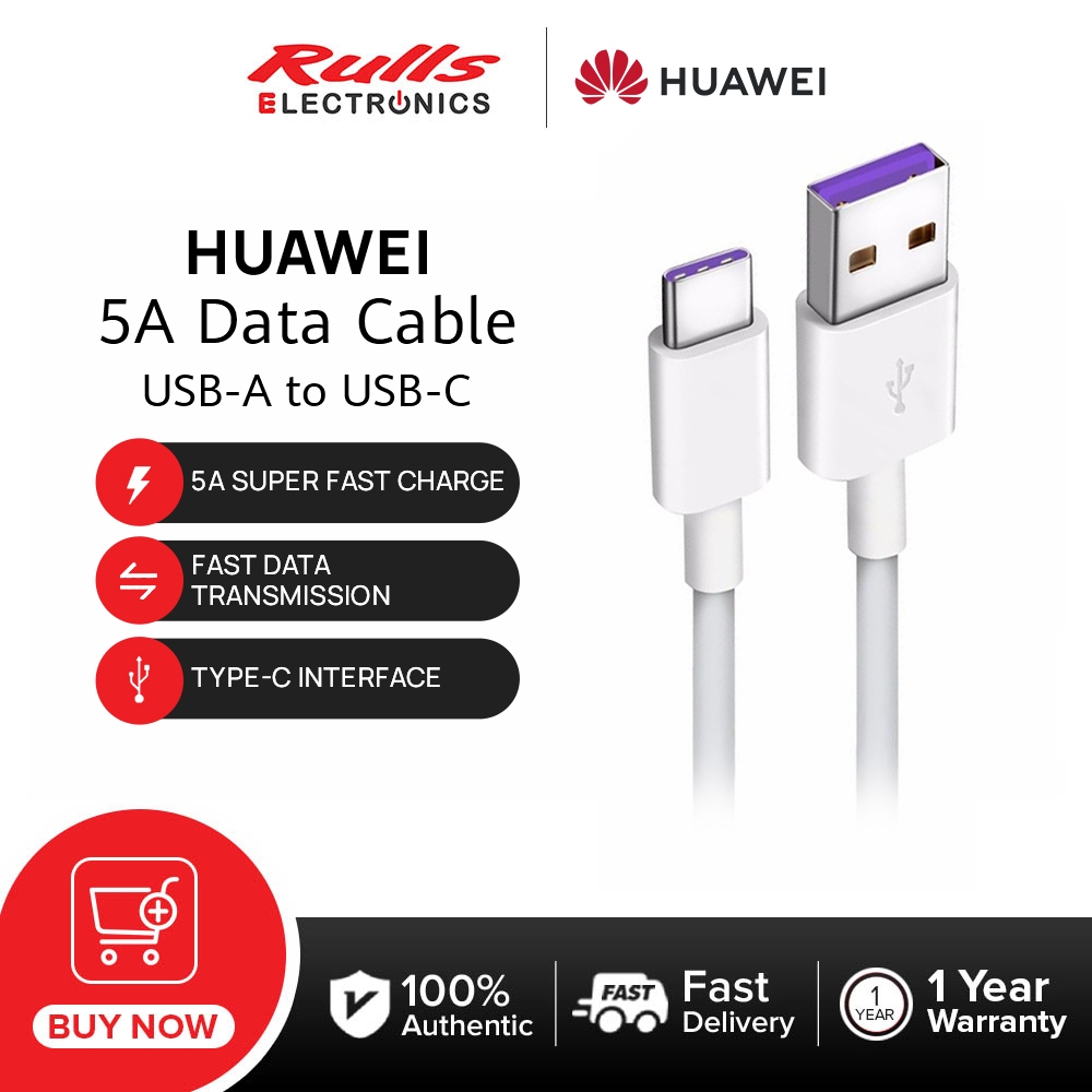 HUAWEI 55W 5A USB Type-C Data Charging Cable | Shopee Philippines