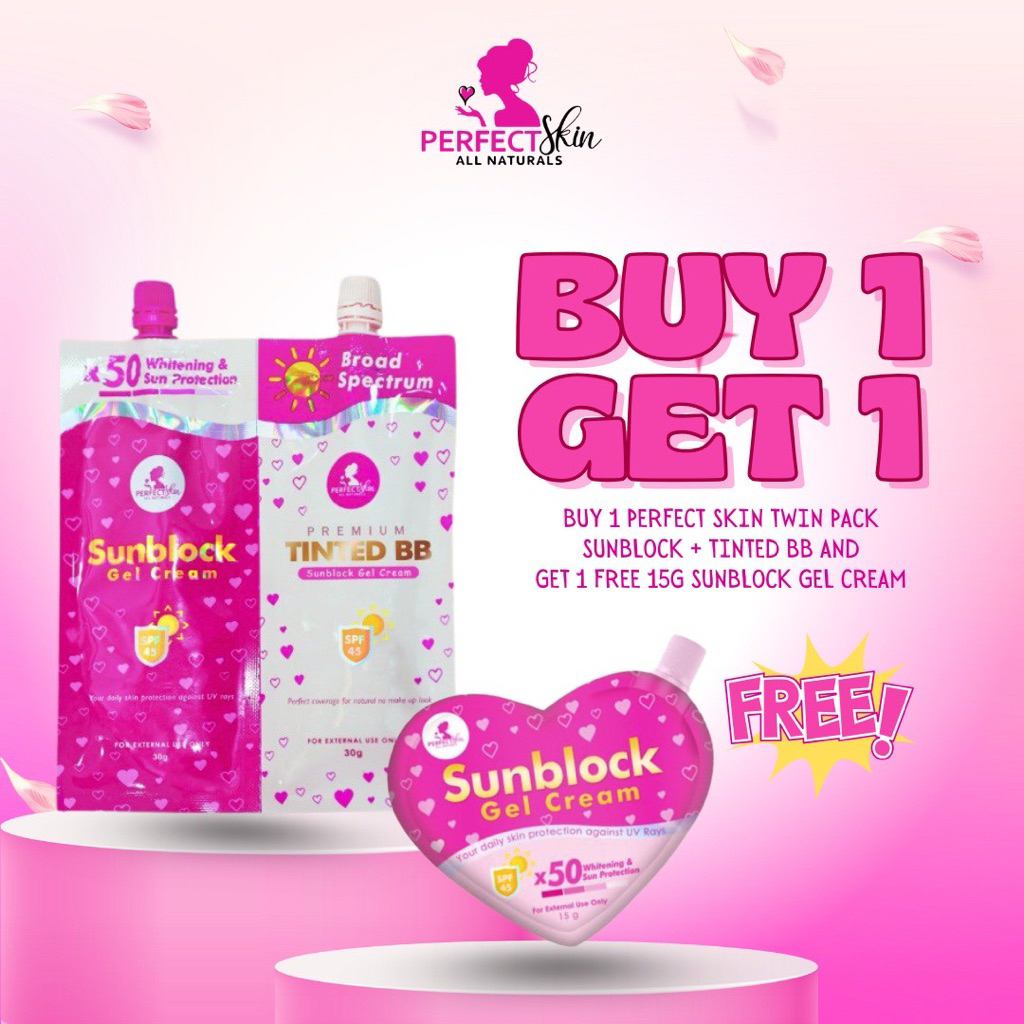Perfect Skin TwinPack Sunblock Gel Cream & Tinted BB | Shopee Philippines