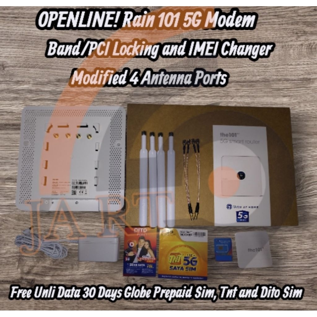 4 ANTENNA PORTS OPENLINE RAIN 101 4G/5G MODEM Wifi6 | Shopee Philippines