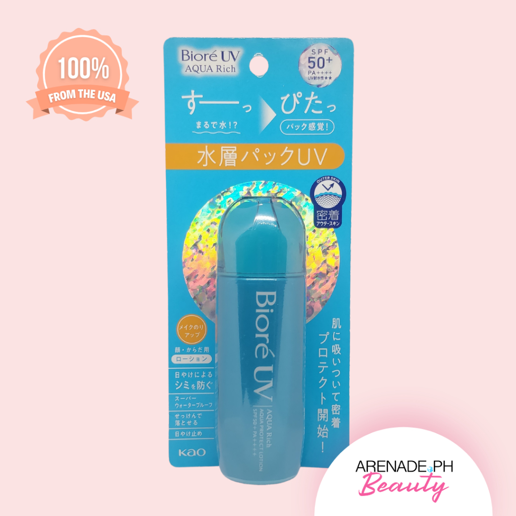 Biore UV Aqua Rich Protect Lotion SPF50+ PA++++, 70 ml | Shopee Philippines