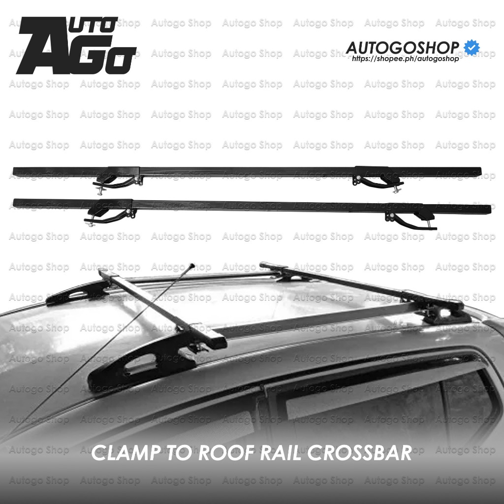 Universal Crossbar for CARS with ROOF RAIL Clamp Type | Shopee Philippines
