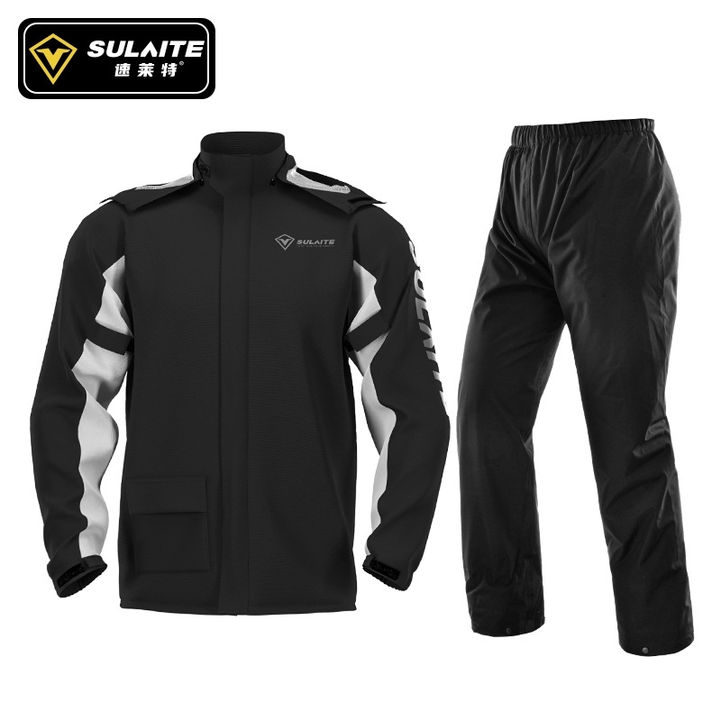 SULAITE motorcycle raincoat single piece with shoe cover motorcycle ...