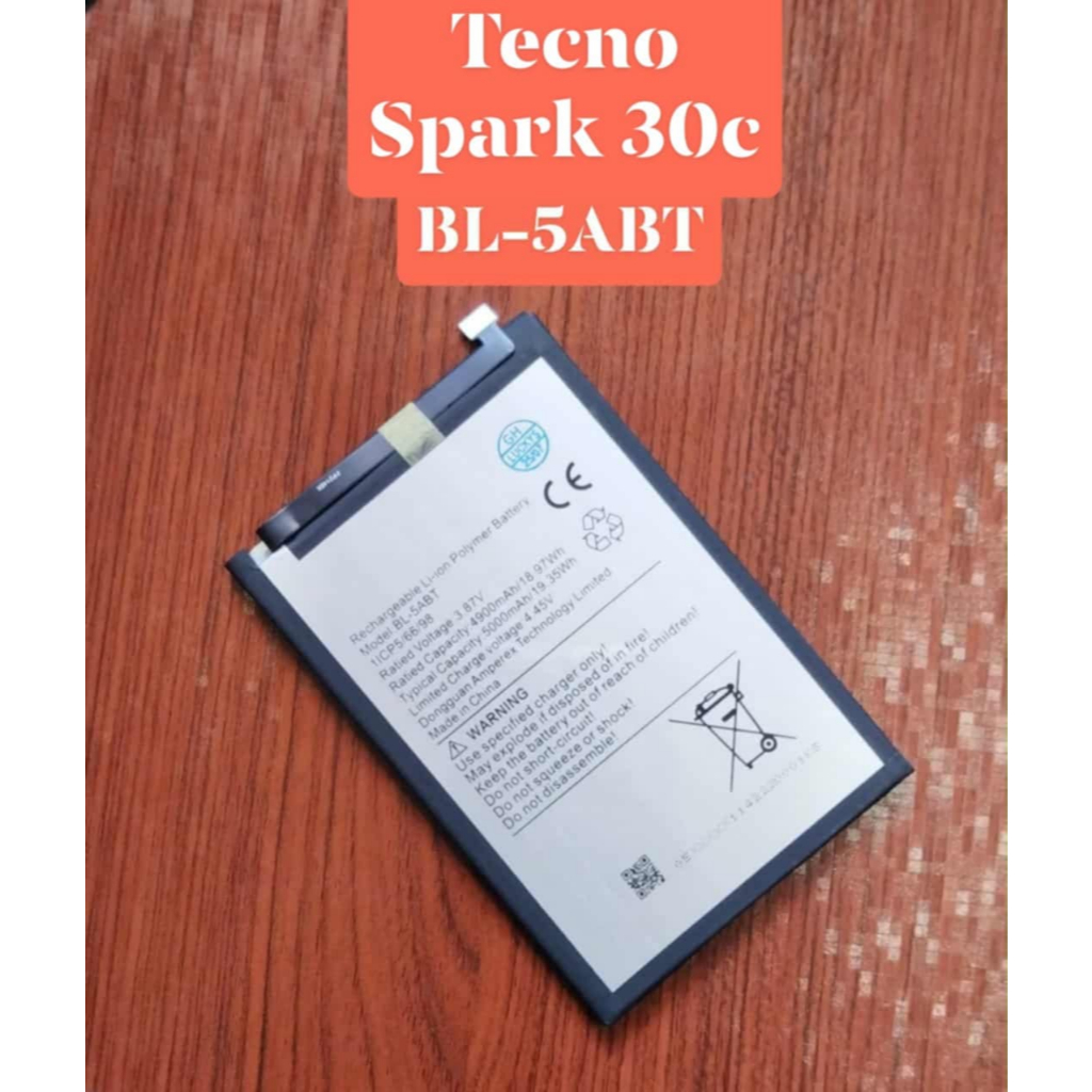 BATTERY TECNO SPARK 30C [BL-5ABT] REPLACEMENT AVAILABLE | Shopee ...