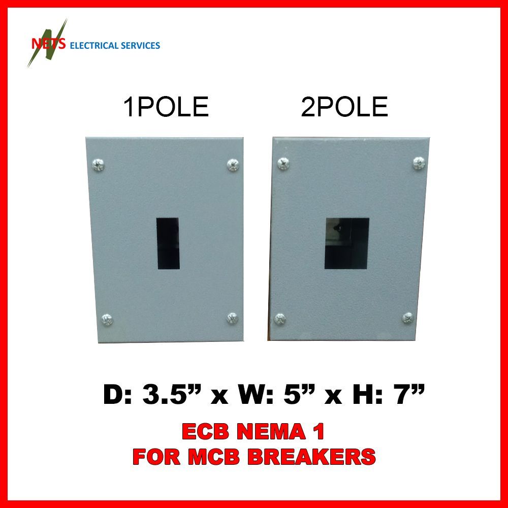 ECB NEMA 1/ECB NEMA 3R | 1 POLE/2 POLE for MCB and MCCB (3.5x5x7/4x6x12) | Shopee Philippines