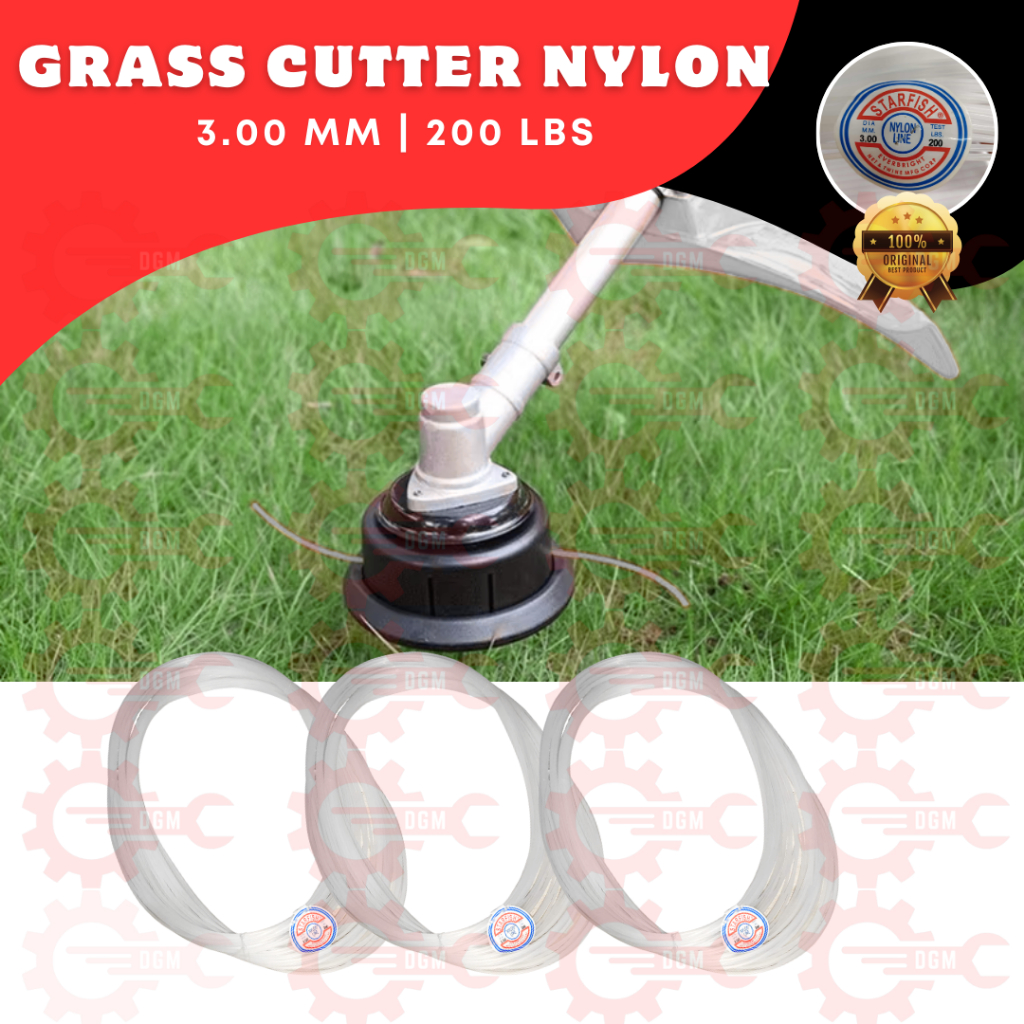 TANSI NYLON Grass Cutter Trimmer Line (Transparent) - 300mm (sold per ...