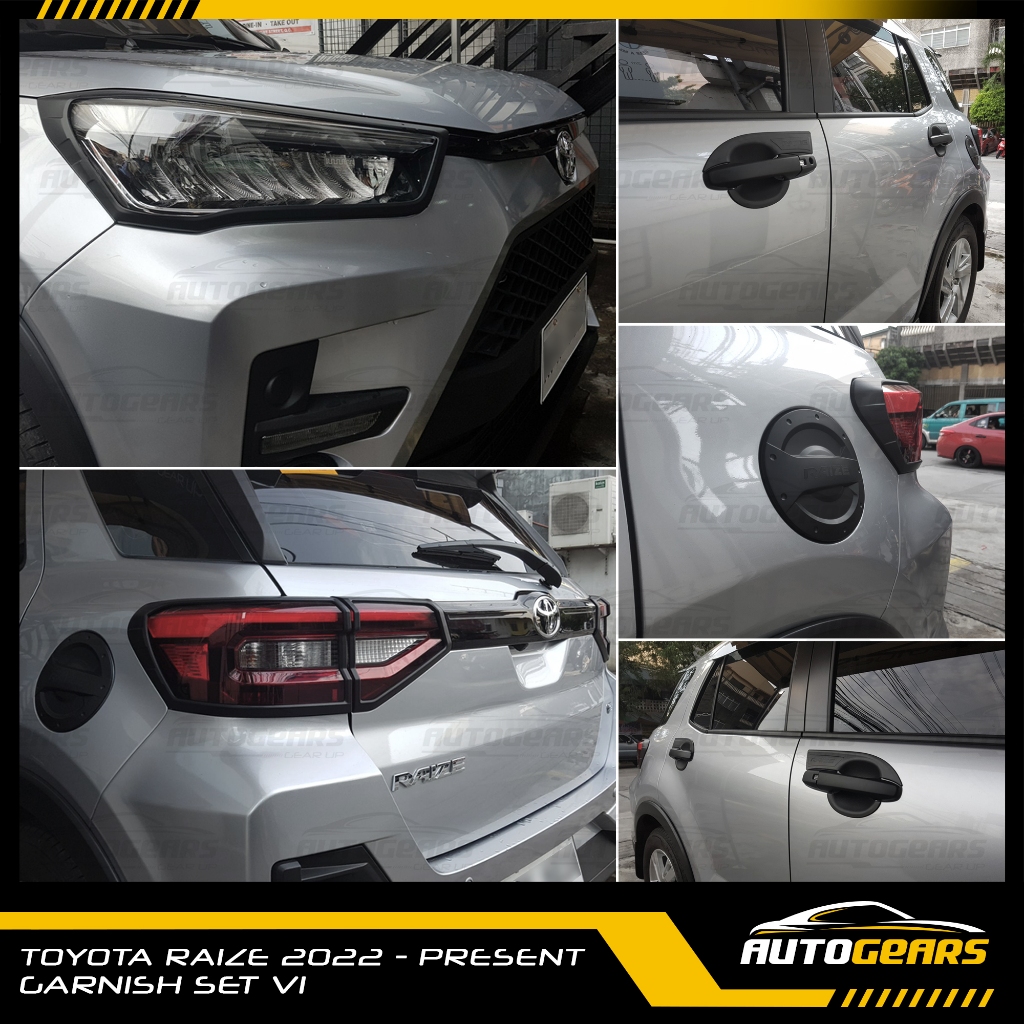 Toyota Raize (2022 - 2026) Matte Black Garnish Set | Shopee Philippines