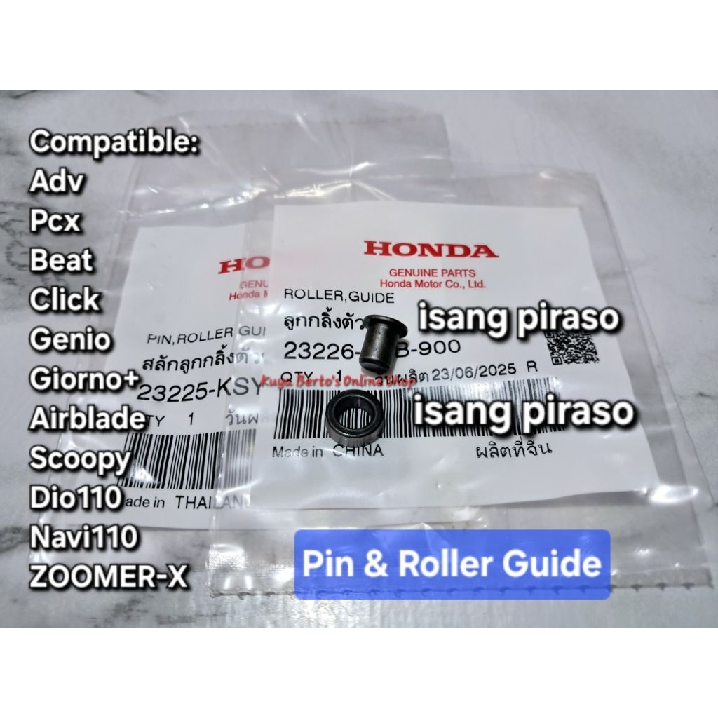 Honda Genuine Parts| Roller Pin Guide 23225-KSY-900 23226-KVB-900 Beat ...