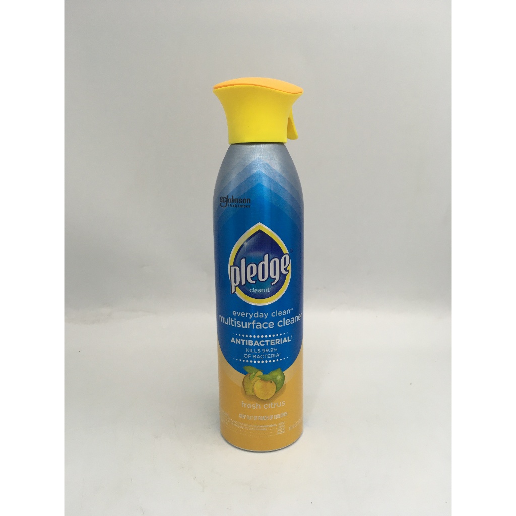 Pledge Antibacterial Multisurface Cleaner Spray, Fresh Citrus Scent, 9 ...