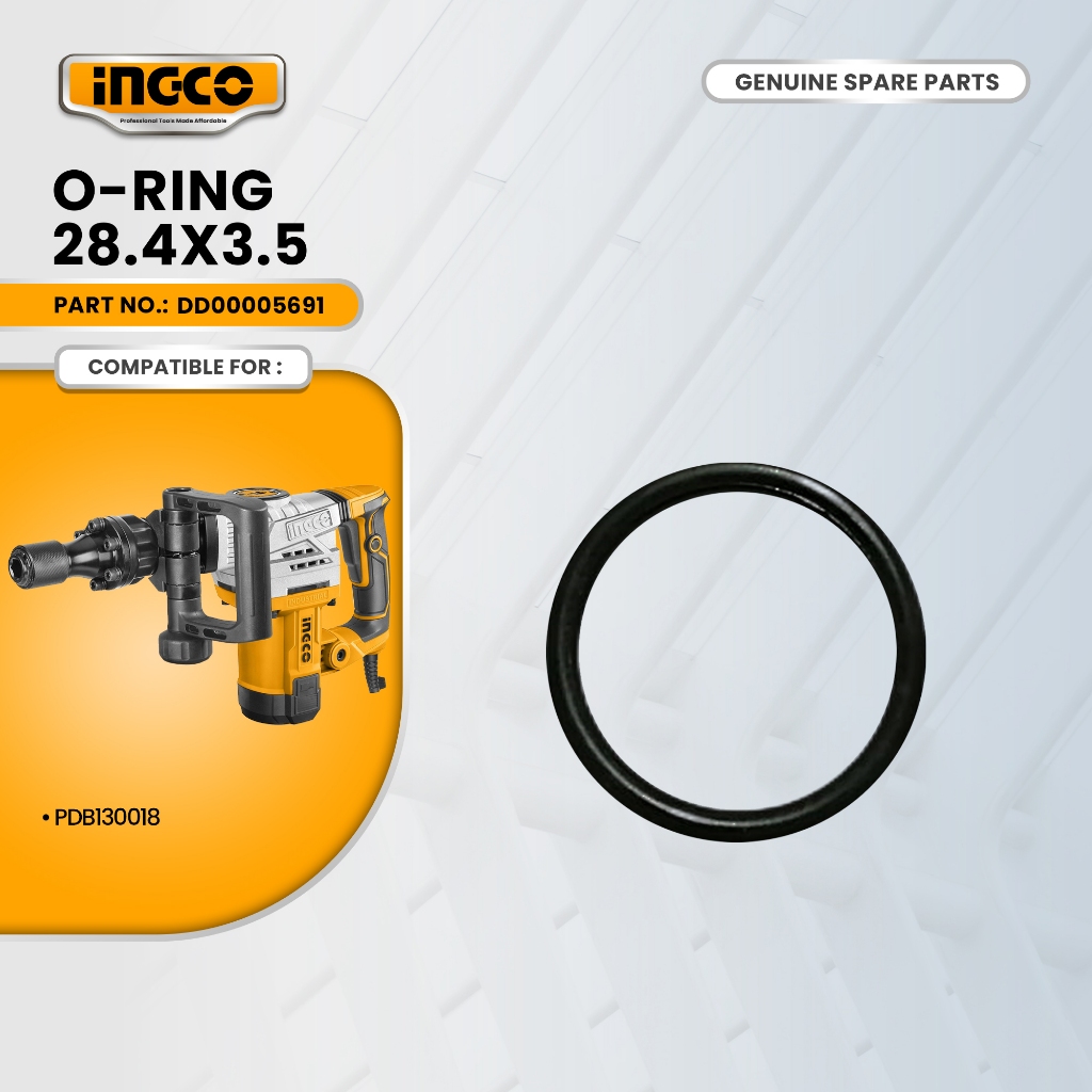 INGCO DD00005691 O-ring 28.4X3.5 for PDB130018 Demolition Hammer ...