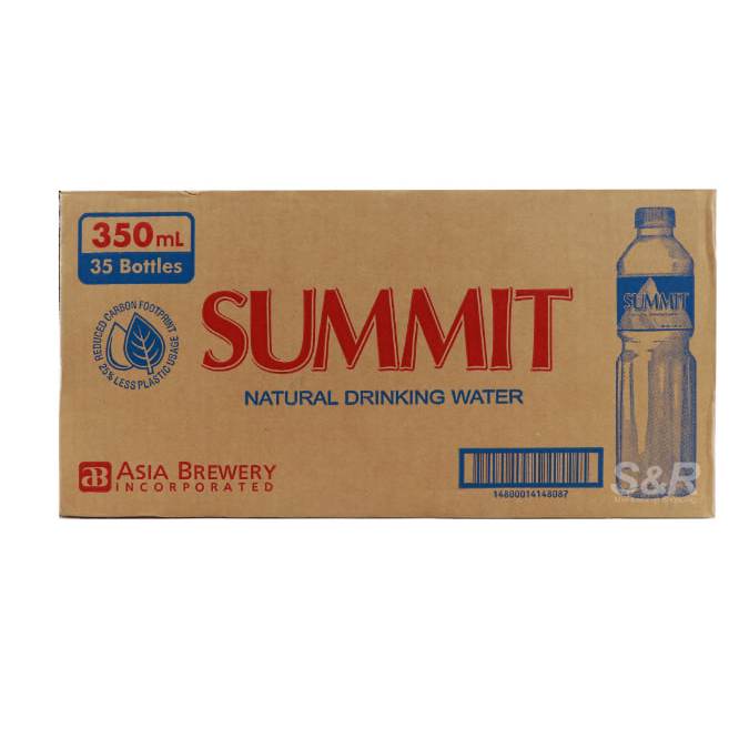 Summit Natural Drinking Water (350mL x 35pcs) | Shopee Philippines