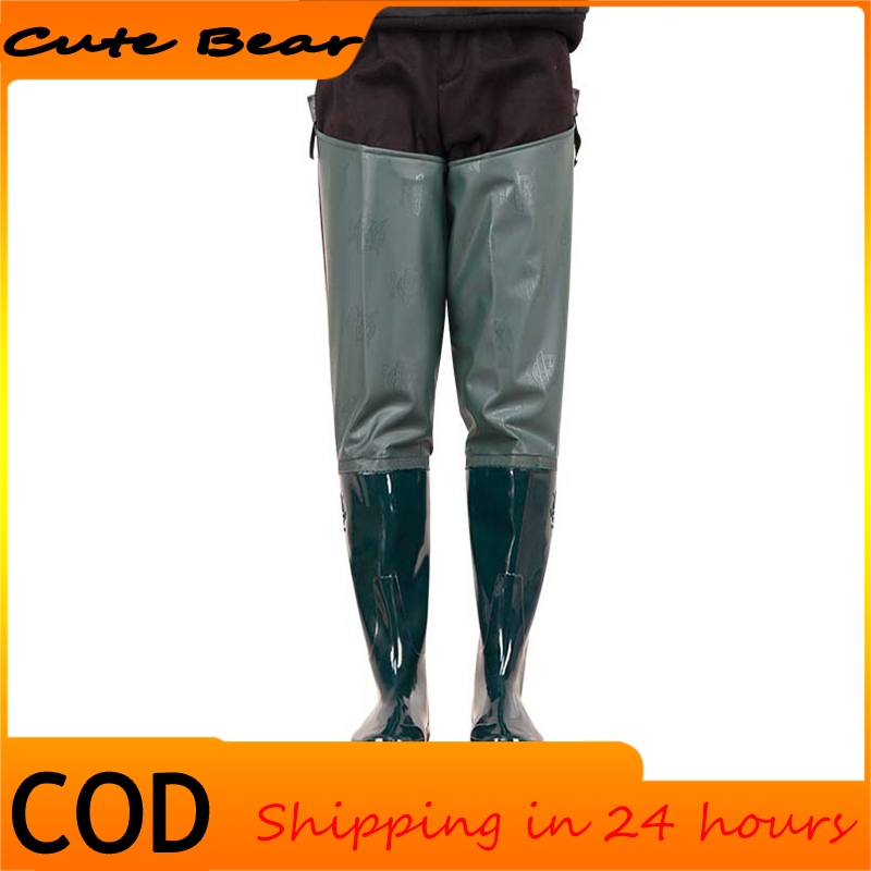 1Pc PVC Waterproof Fishing Pants Rain Boots 80CM Non-slip Rubber Shoes ...