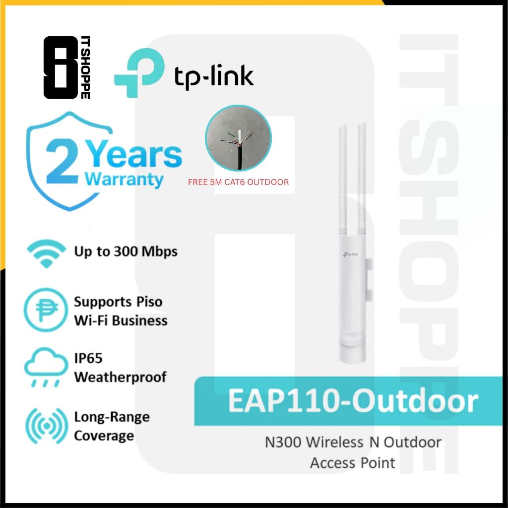 It Shoppe TP-Link Omada EAP110-Outdoor Piso WiFi Access Point Internet ...